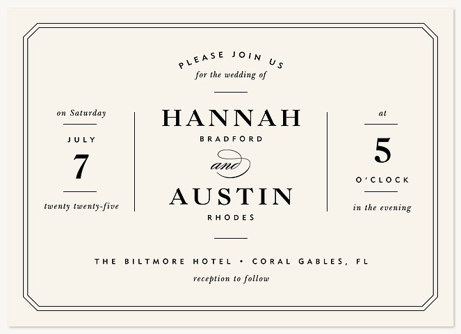 Center Stage | Wedding Invitations
