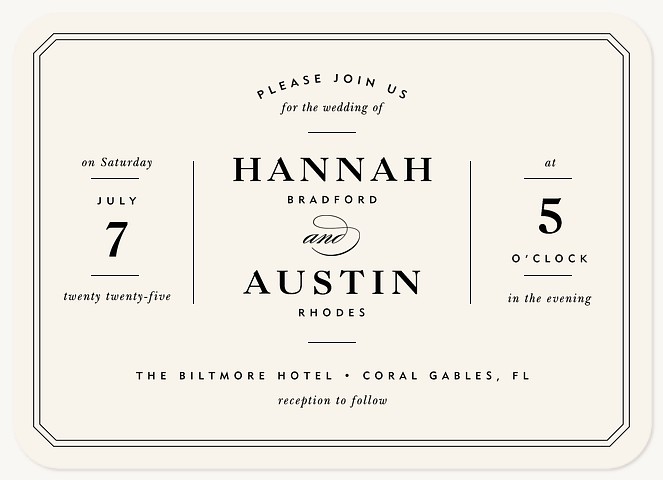 Center Stage | Wedding Invitations