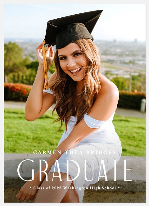 Simply Classic | Graduation Invitations | PhotoAffections