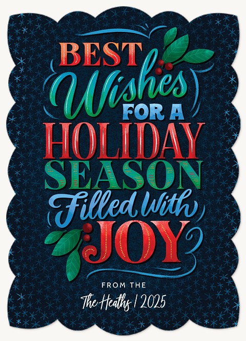 Best Wishes | Personalized Holiday Cards