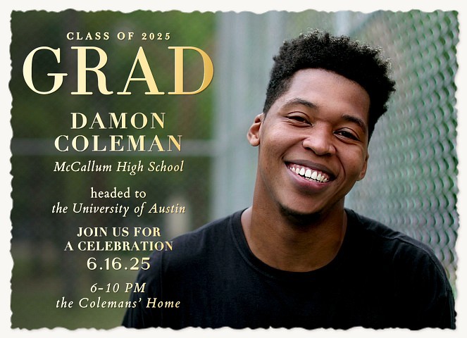 Side Message | Graduation Invitations