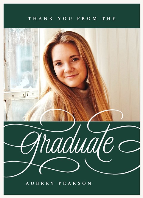Swirling Graduate | Thank You Cards
