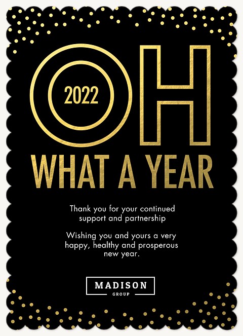 Oh, What A Year! | Business Holiday Cards