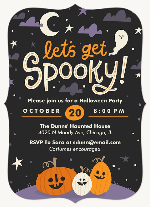 Let's Get Spooky | Halloween Party Invitations