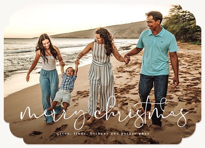 Ribbon Script | Personalized Holiday Cards