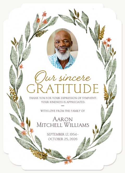 Everlasting Wreath | Memorial & Sympathy Cards