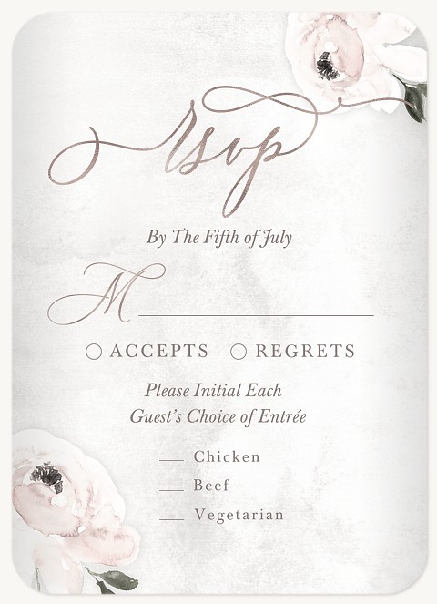 Soft Swirls | Wedding RSVP Cards