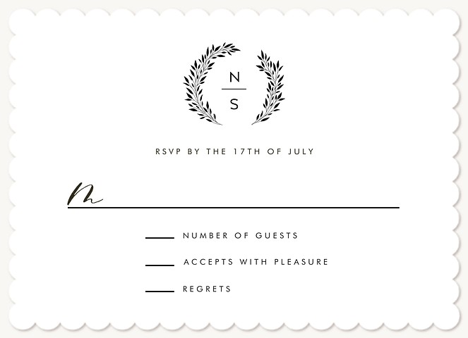 Sweet Simplicity | Wedding RSVP Cards