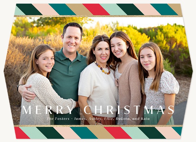 Brilliant Stripes | Photo Holiday Cards