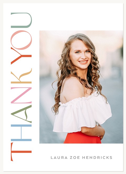 Colorful Type | Thank You Cards