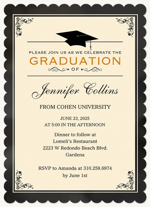 Honors Cap | Graduation Invitations
