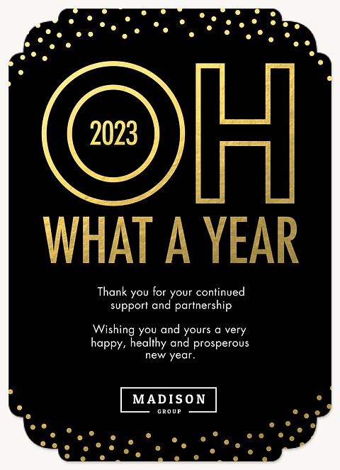 Oh, What A Year! | Business Holiday Cards