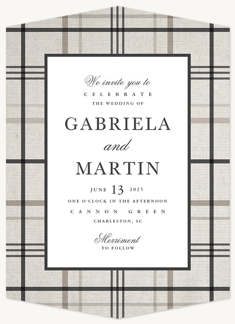 Linen & Plaid | Wedding Invitations