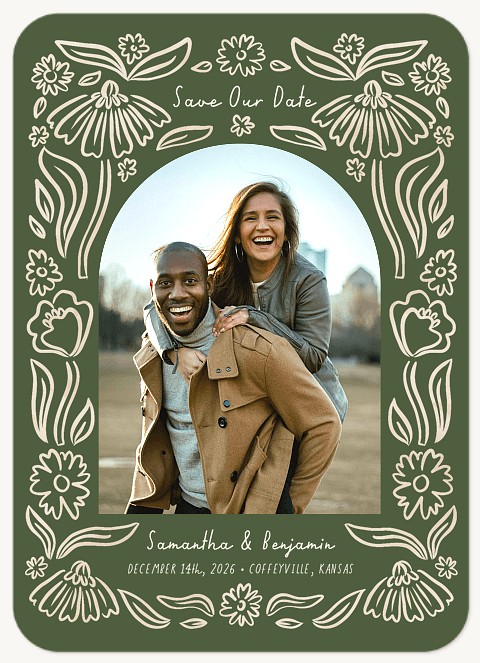 Botanical Border | Save the Date Cards