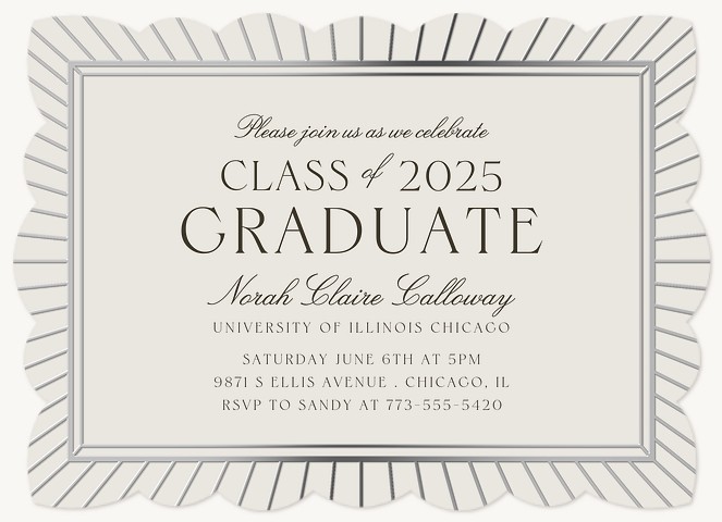 Sunburst Frame | Graduation Announcements